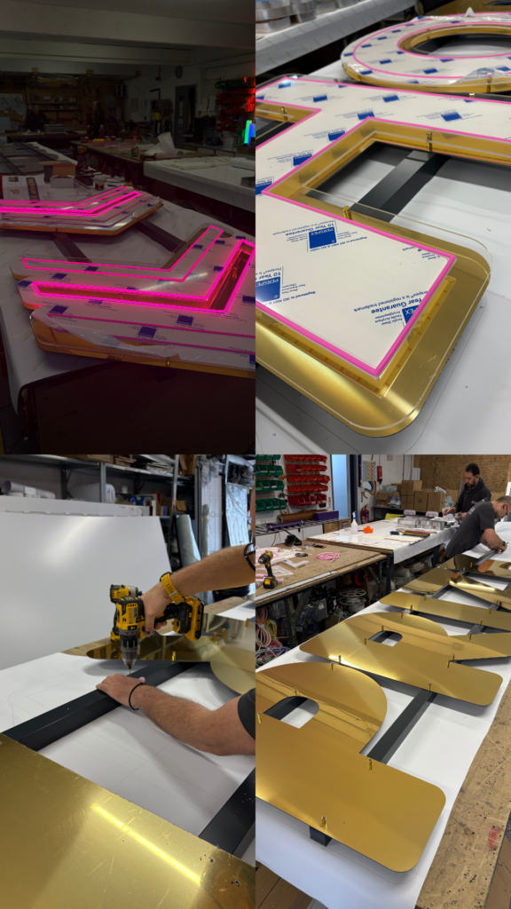 Mirror Gold ACM Signage for Olympia Leisure: A Showstopping Design in ...